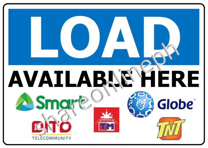 Load Available Here Signage Sign Boards Load SIM Available here | Lazada PH