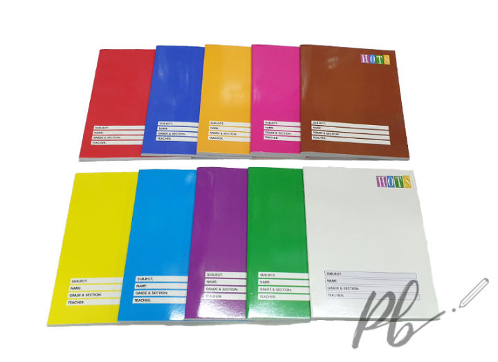 10 PCS. WRITING NOTEBOOK (assorted colors) HOTS/ Aspen / Youngs Rainbow ...