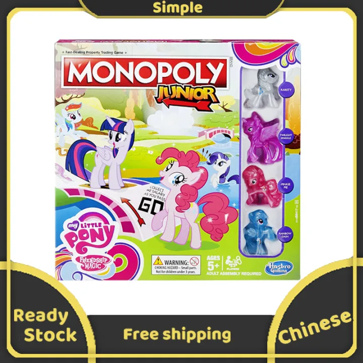My Little Pony Friendship is Magic Monopoly Junior Board Game For ...