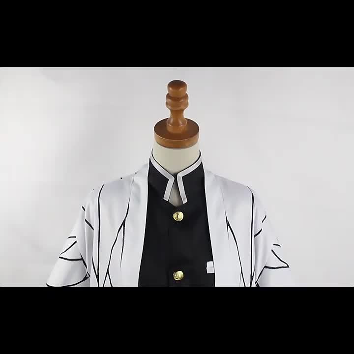 Kochou Shinobu Cosplay Costume Demon Slayer Anime Cosplay Haori Cloak ...