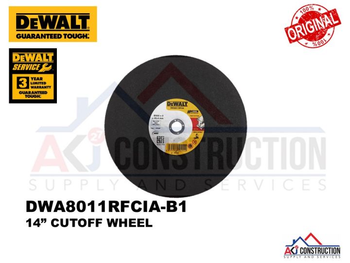 DEWALT DWA8011 14" CUT OFF WHEEL (10 pieces) | Lazada PH