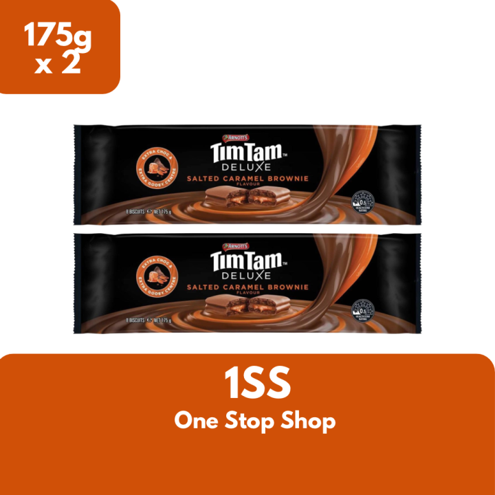 Arnott's Tim Tam Deluxe Salted Caramel Brownie 175g x 2 | Lazada PH