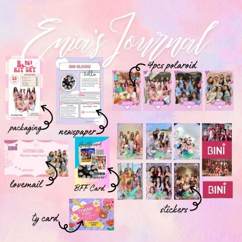 25pcs Bini Kit Set of Stickers, Polaroid, Card & Newspaper | Lazada PH