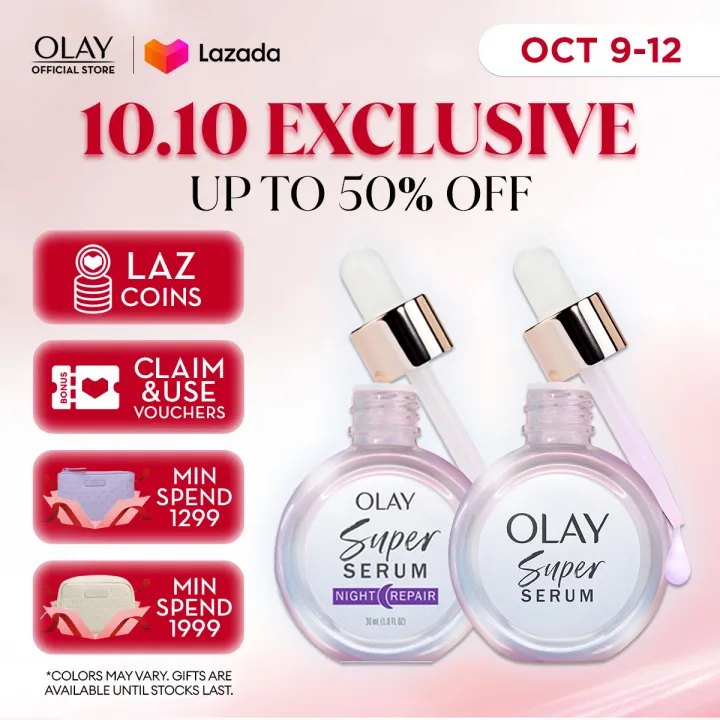 [BUNDLE] Olay Super Serum Day & Night Skincare 30ml | Lazada PH