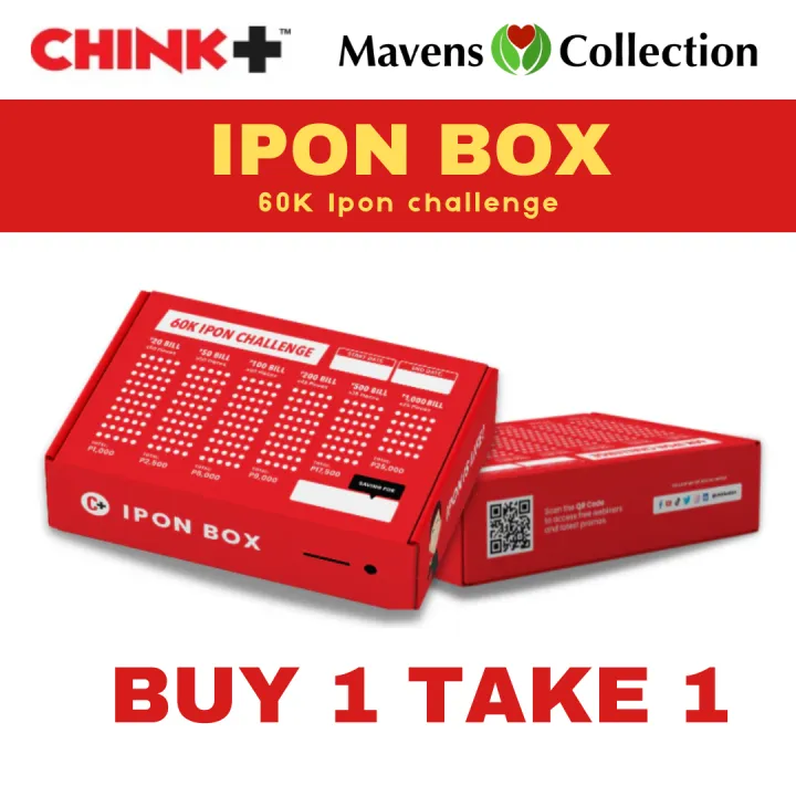 (Buy 1 Take 1) 60K IPON BOX by Chinkee Tan | Lazada PH
