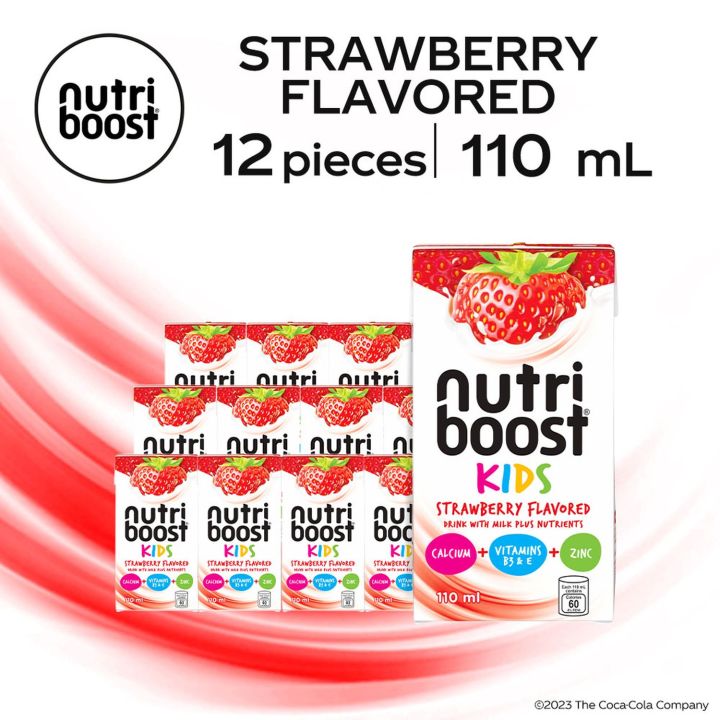 Nutriboost Strawberry 110mL Pack of 12 | Lazada PH