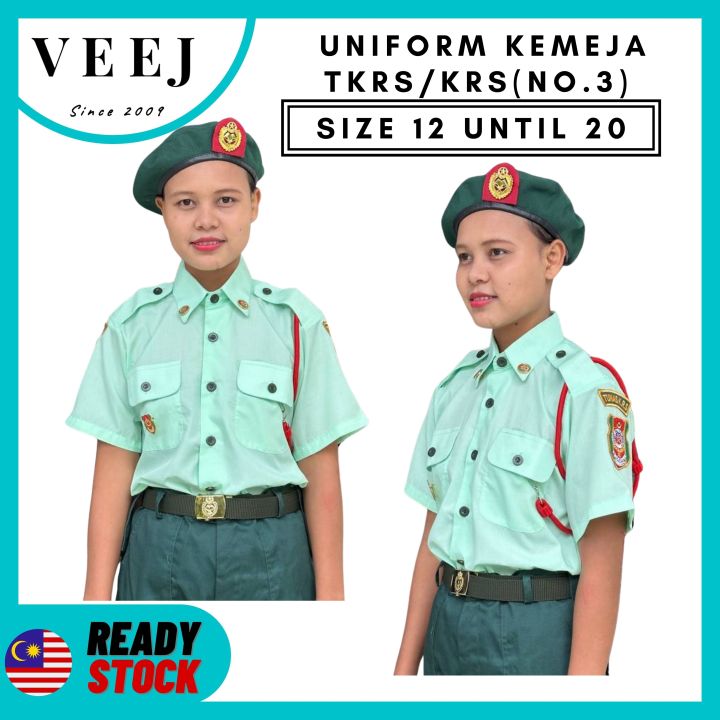 UNIFORM | BAJU KEMEJA TKRS NO.3 LENGAN PENDEK | SHORT SLEEVE | KADET ...