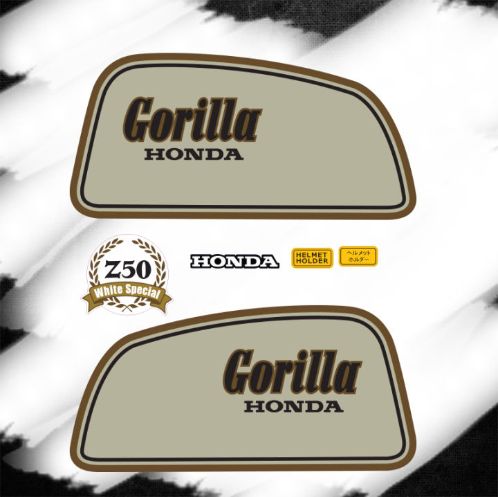 sticker ติดถังน้ำมัน honda gorilla Z50 | Lazada.co.th