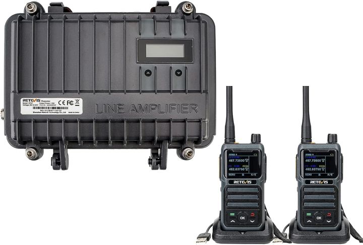 Retevis RT97 GMRS Mobile Radio Relay Communication Set, Full Duplex ...