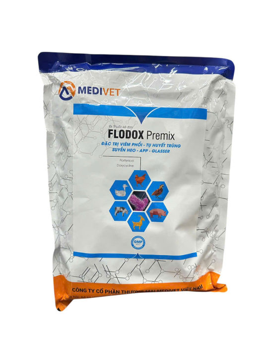 Thuốc FLODOX Premix trộn thức ăn phòng trị hô hấp - viêm phổi - tụ ...