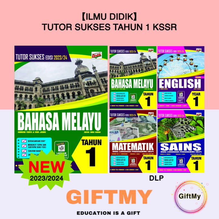 【Ilmu Didik】Tutor Sukses Tahun 1 KSSR 2023/2024 DLP — Buku Latihan Year 1 KSSR Semakan | Lazada
