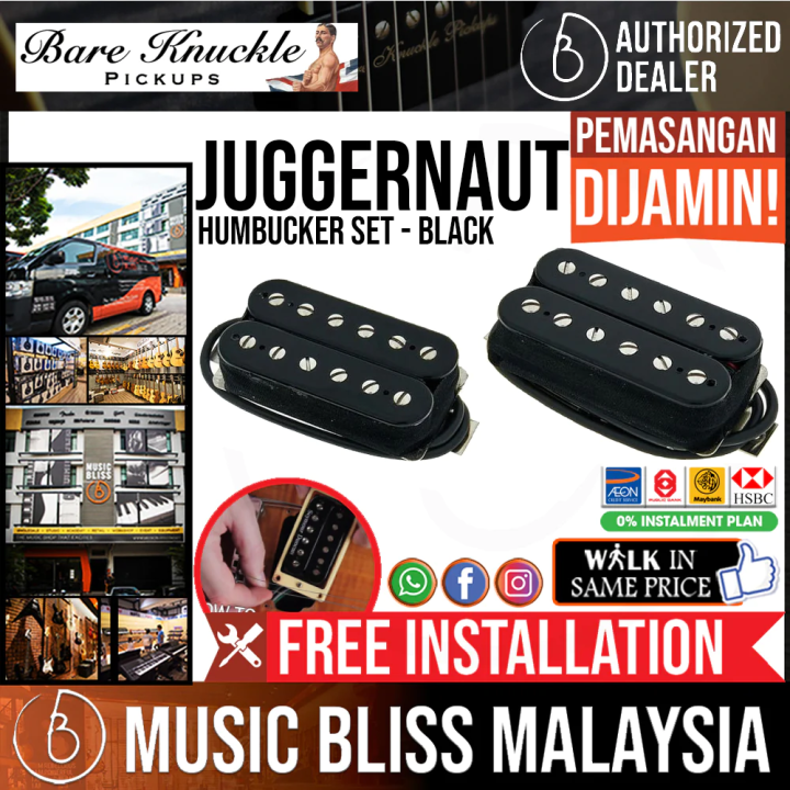 Bare Knuckle Humbucker Juggernaut Set - Black [Free In-Store ...