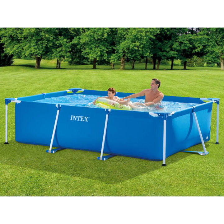 High Quality Metal Frame Rectangular Big Family Swimming Pool | Lazada PH