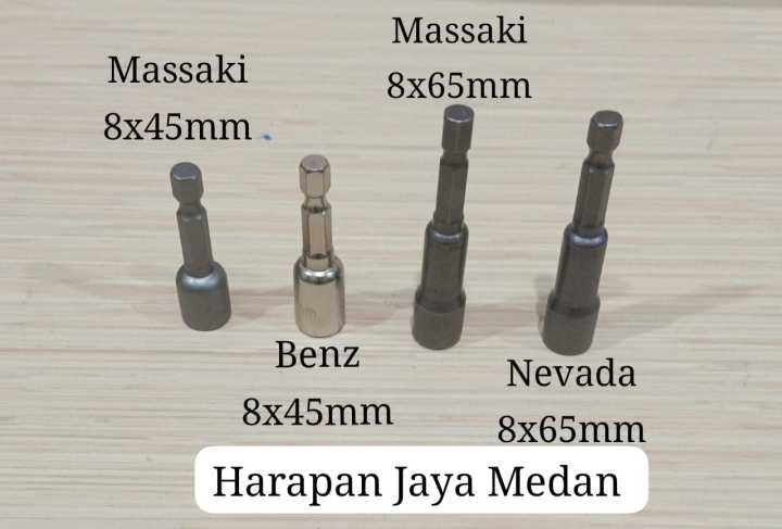 Mata Bor Sok Roofing Magnet 8mm Sock Baut Sekrup Ruping Baja Ringan ...