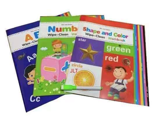 JLT 3in1 Wipe and Clean Erasable Writing Book | Lazada PH