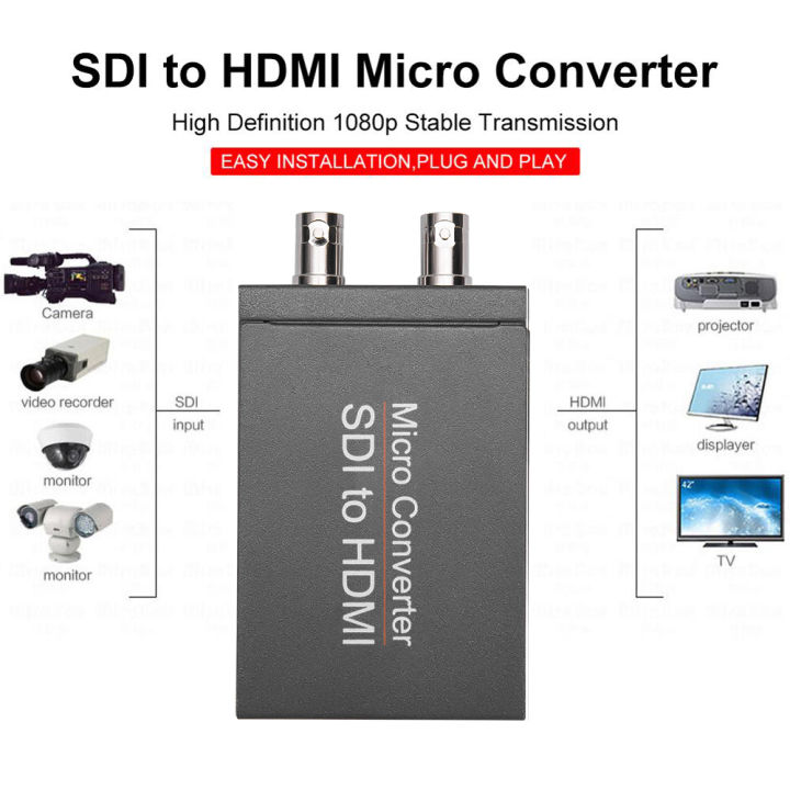 SDI to HDMI Converter SDI to HDMI Audio De-embedder Support 3G-SDI,HD ...