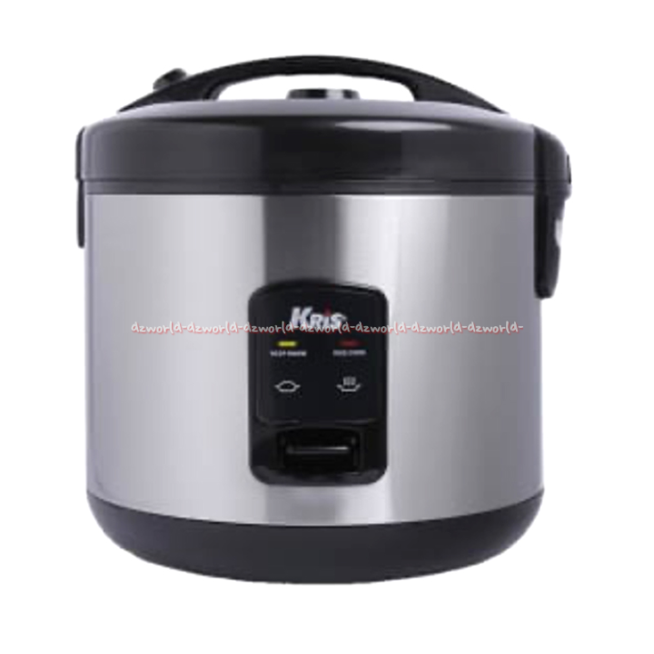 Kris 2.8L Deluxe Rice Cooker Alat Penanak Nasi Warna Silver Krisbow ...