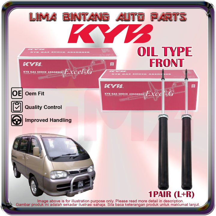 ( 1Pair ) Perodua Rusa Front Shock Absorber Oil KAYABA KYB | Lazada
