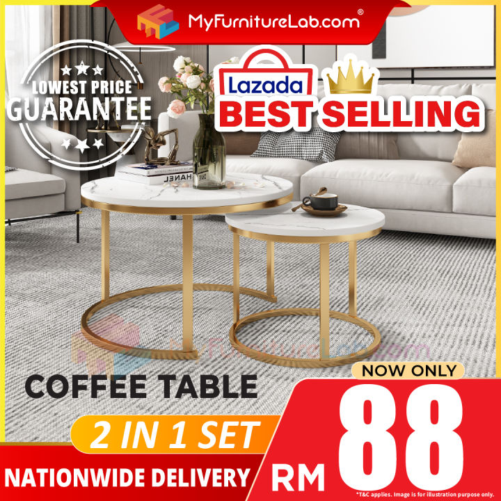 【READY STOCK】𝐌𝐘𝐅𝐔𝐑𝐍𝐈𝐓𝐔𝐑𝐄𝐋𝐀𝐁®: ITALY Coffee Table Meja Kopi Ruang Tamu ...