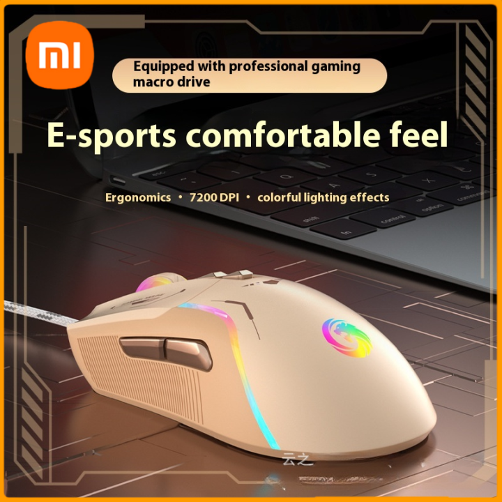 Ergonomic Gaming Mouse with Macro Driver and RGB Lighting for Enhanced ...