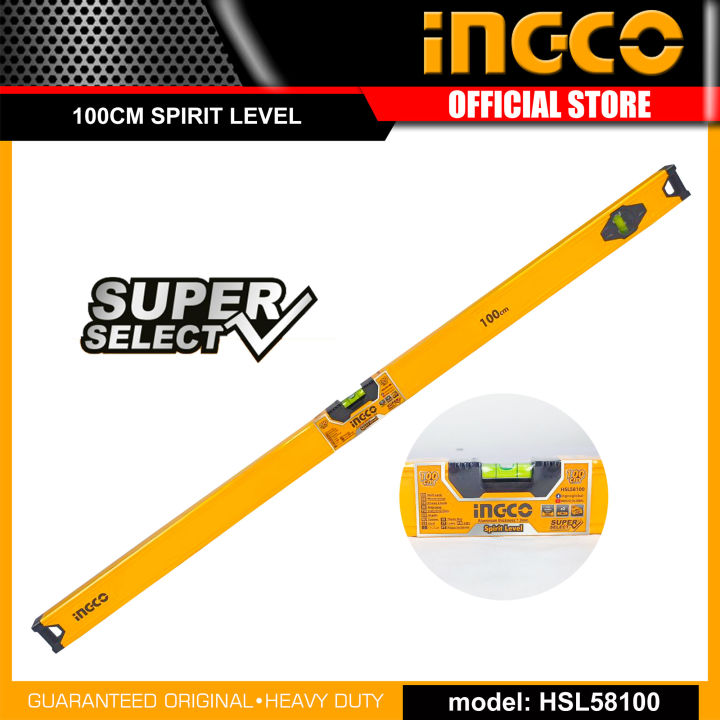 Ingco Spirit Level Leveling Tool 100cm HSL58100 SS IHT | Lazada PH