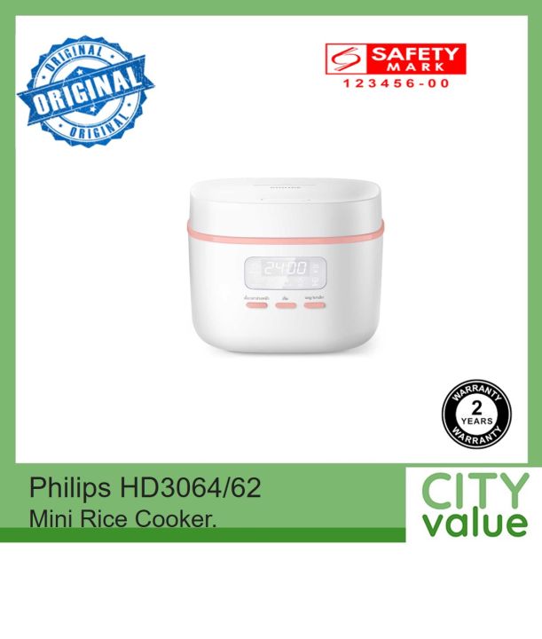 Philips HD3064/62 Mini Rice Cooker. HD3064. 3000 Series. 0.54L Rice ...