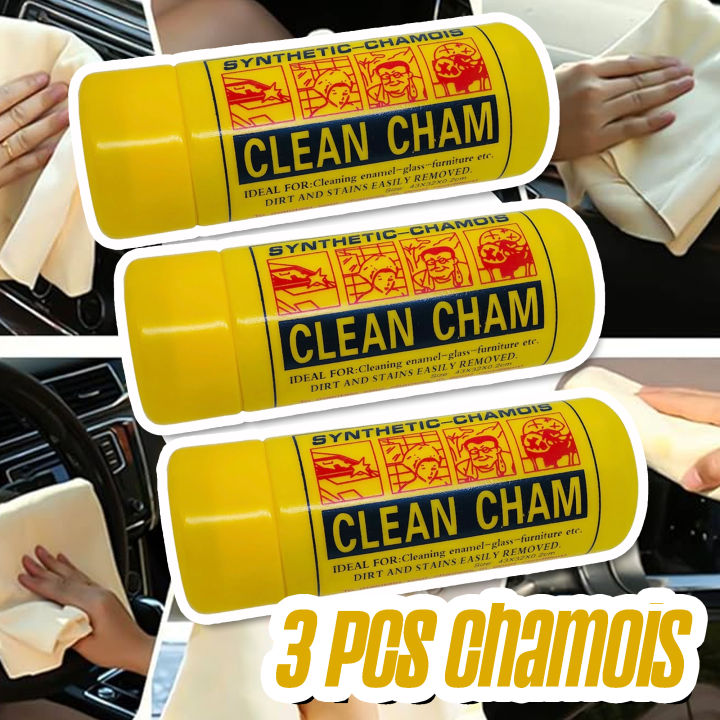 SET OF 3 Clean Cham Multi-Purpose Synthetic Chamois | Lazada PH