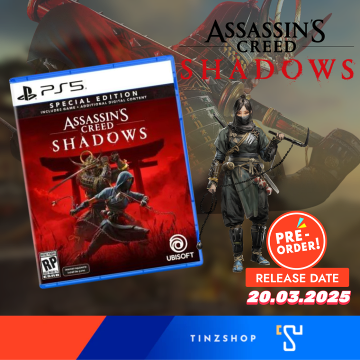 [พร้อมจัดส่ง] PlayStation PS5 Game : Assassin's Creed Shadows (Special ...