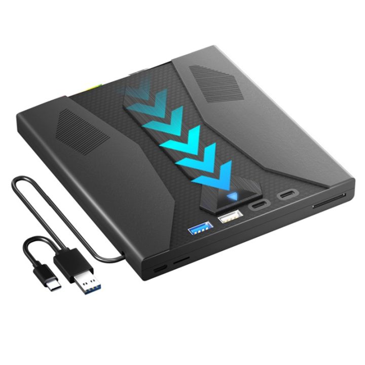 7 in 1 External CD DVD Optical Drive DVD Player Burner Reader ...