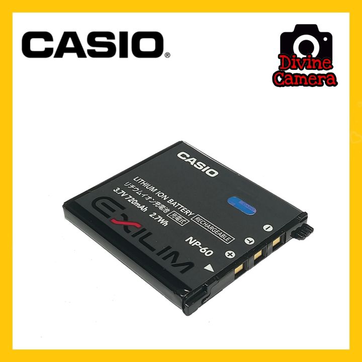 Casio NP-60 Rechargeable (3.7V, 720mAh) Lithium-Ion Battery Pack | Lazada