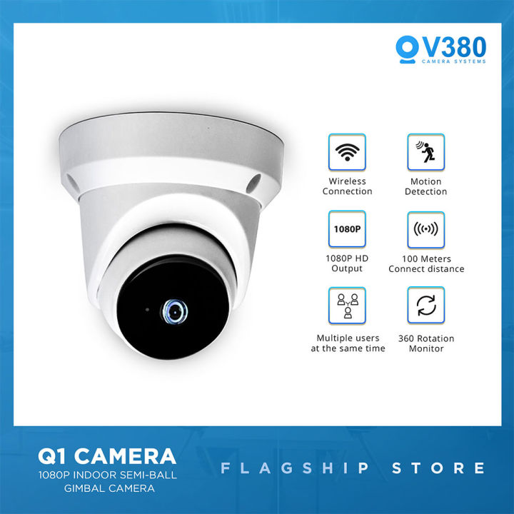 V380 Q1 cctv camera wifi connect to cellphone with voice v380 pro cctv camera wifi connect 360 ...