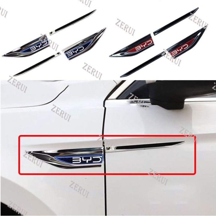 ZR For 1Set BYD Car Fender Stainless Steel Side Label For BYD Atto 3 ...