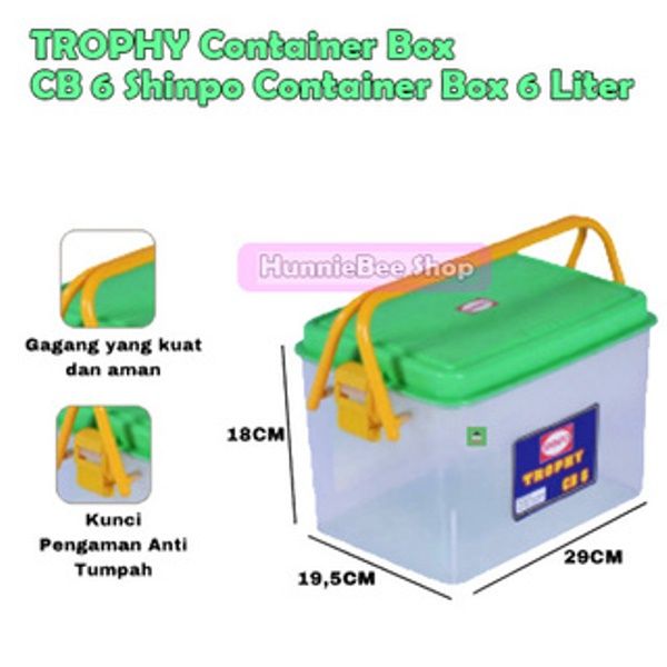 TROPHY Container Box SIP 121 CB 6 Shinpo Container Box 6 Liter | Lazada ...