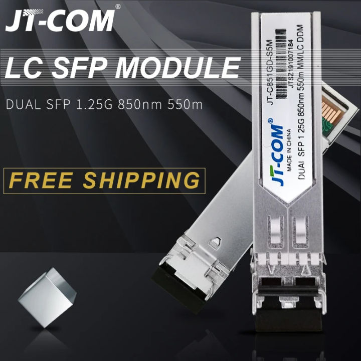 JT-COM 1.25g SFP Module LC Duplex Multi-Mode 850nm 550m 1G Module With ...