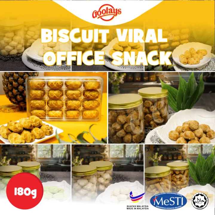 Biskut ofis Snek mengunyah Kudapan - Biscuit Viral Office Snack | Lazada