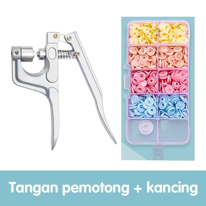 Alat pasang kancing jepert Cloth clump set / kancing jepret anti karat ...