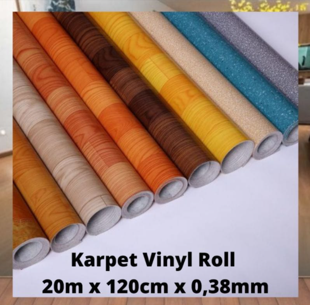 Karpet Plastik Vinyl 20 meter Lebar 1,2 meter tebal 0.38mm | Lazada ...