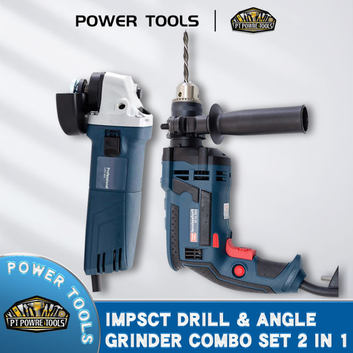 IMPACT DRILL AND GRINDER WITH COMPLETE ACCESSORIES | Lazada PH
