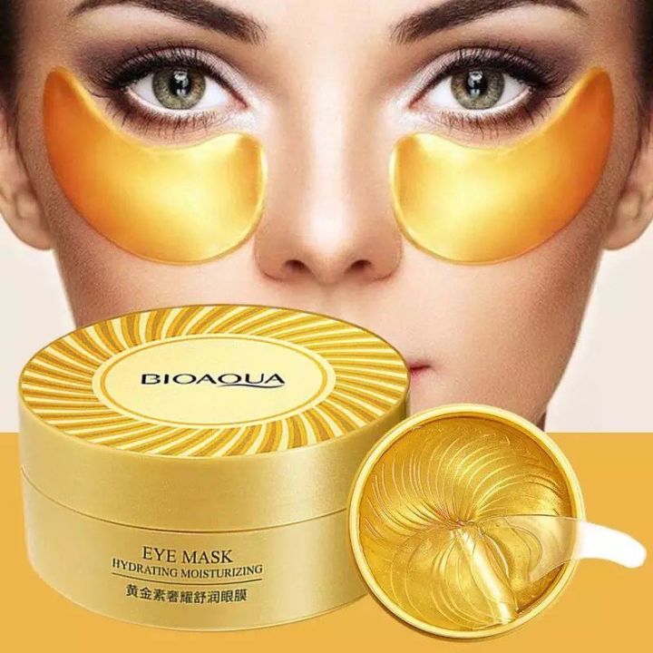 BioAqua 24K Gold Eye Mask Moisturizing Remove Dark Circles Eye Bags ...