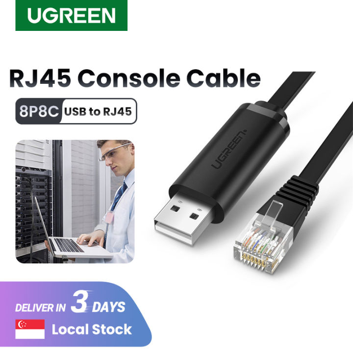 UGREEN USB to RJ45 Console Cable RS232 Serial Adapter for Cisco Router ...
