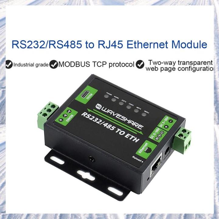 RS232/RS485 To Network Port Module Dual Serial Port ETH RJ45 Industrial ...