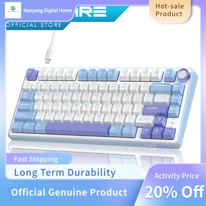Royal Kludge RK R75 Mechanical Keyboard 75% TKL Hot Swappable with ...