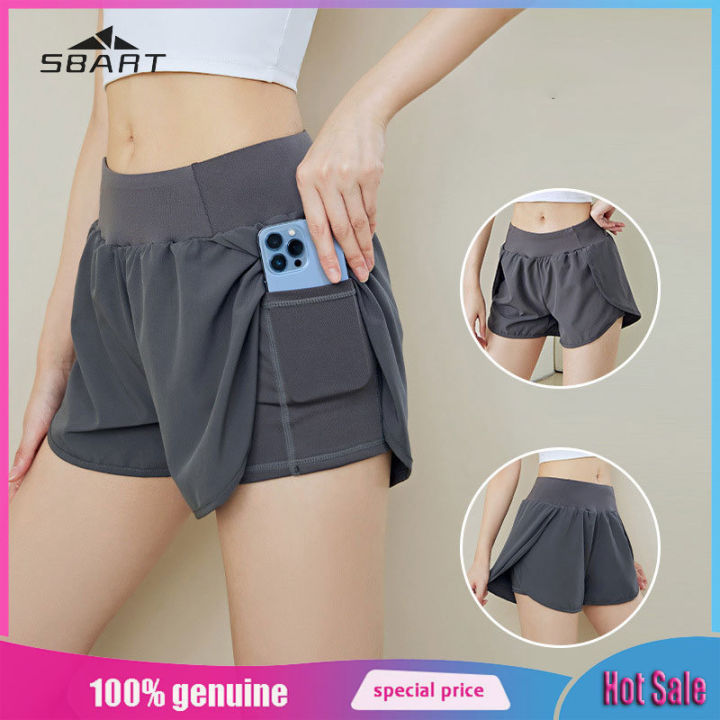 SBART กระเป๋าด้านข้างแห้งเร็วบางป้องกันการเปิดรับแสงสามกางเกงขาสามส่วนสำหรับกางเกงขาสั้น ...