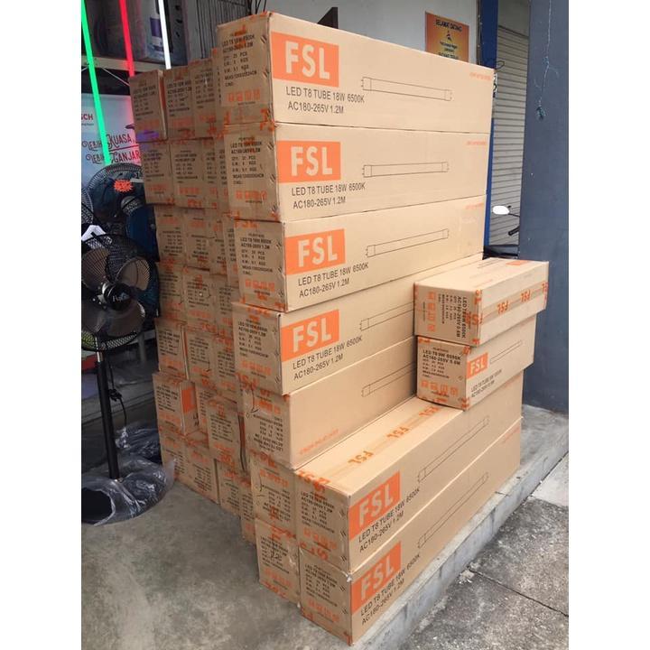 FSL T8 4' 2' 9W 18W 30W LED TUBE 3000K 4000K AND 6500K (SIRIM APPROVE) - 25 LTHS PER CARTON | Lazada