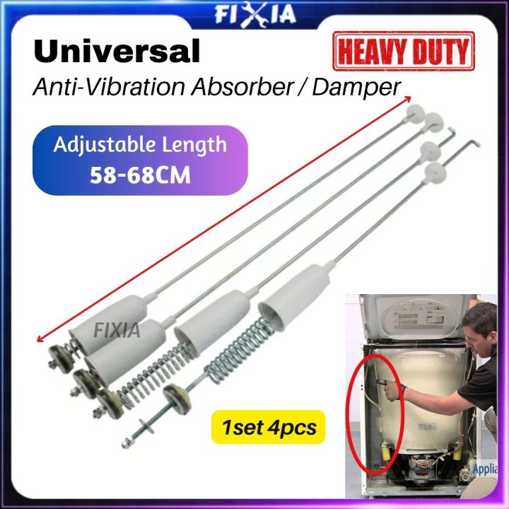 (4pcs) Universal/Adjustable 58-68cm Suspension Rod/Absorber/Damper ...
