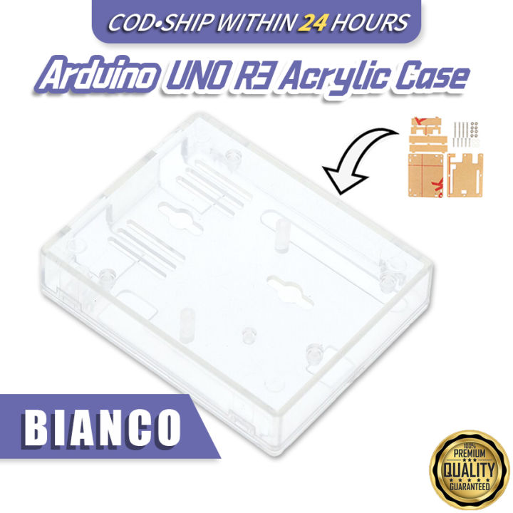 Arduino Case Enclosure New Transparent Gloss Acrylic Computer Box Compatible with Arduino UNO R3 ...