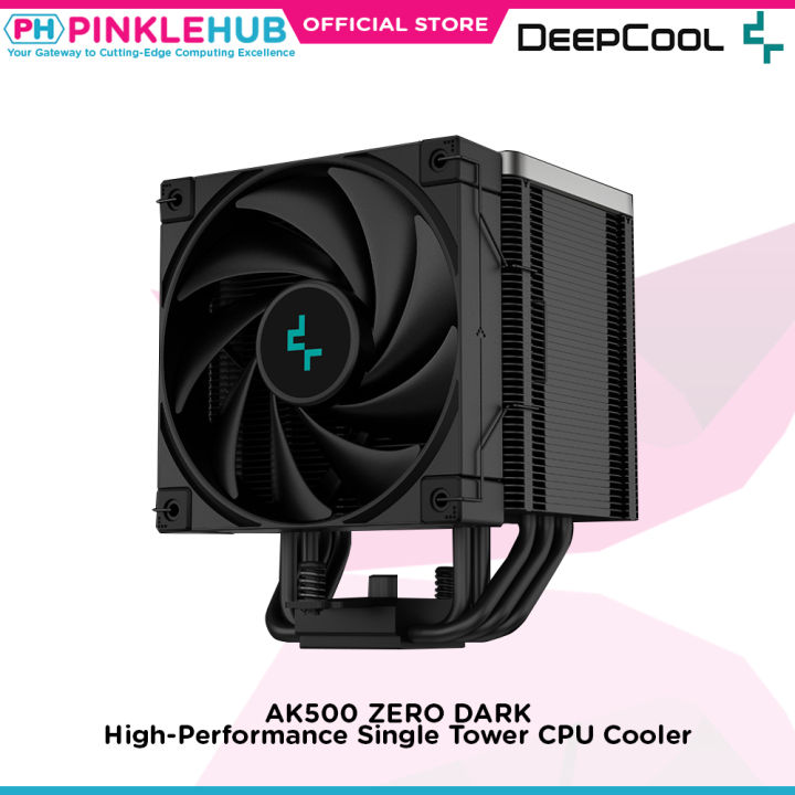 PinkleHub | DEEPCOOL AK500 ZERO DARK high-performance single tower CPU cooler (R-AK500-BKNNMT-G ...