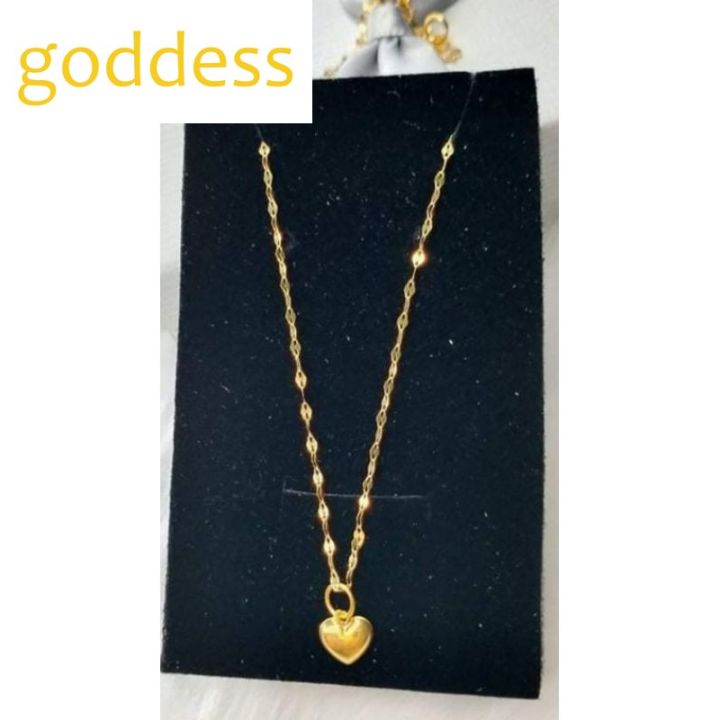 pawnable necklace 18k saudi gold half heart 18 inches lightweight ...