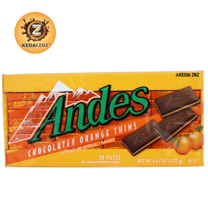 Chocolate Andes CHOCOLATEY ORANGE THINS Box 132g Coklat | Lazada