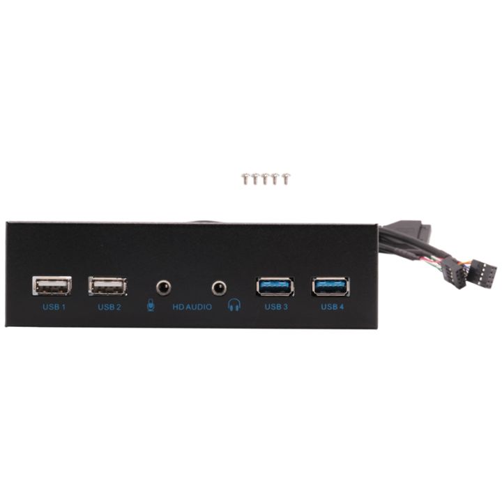5.25 Inch Desktop Pc Case Internal Front Panel Usb Hub 2 Ports Usb 3.0 ...